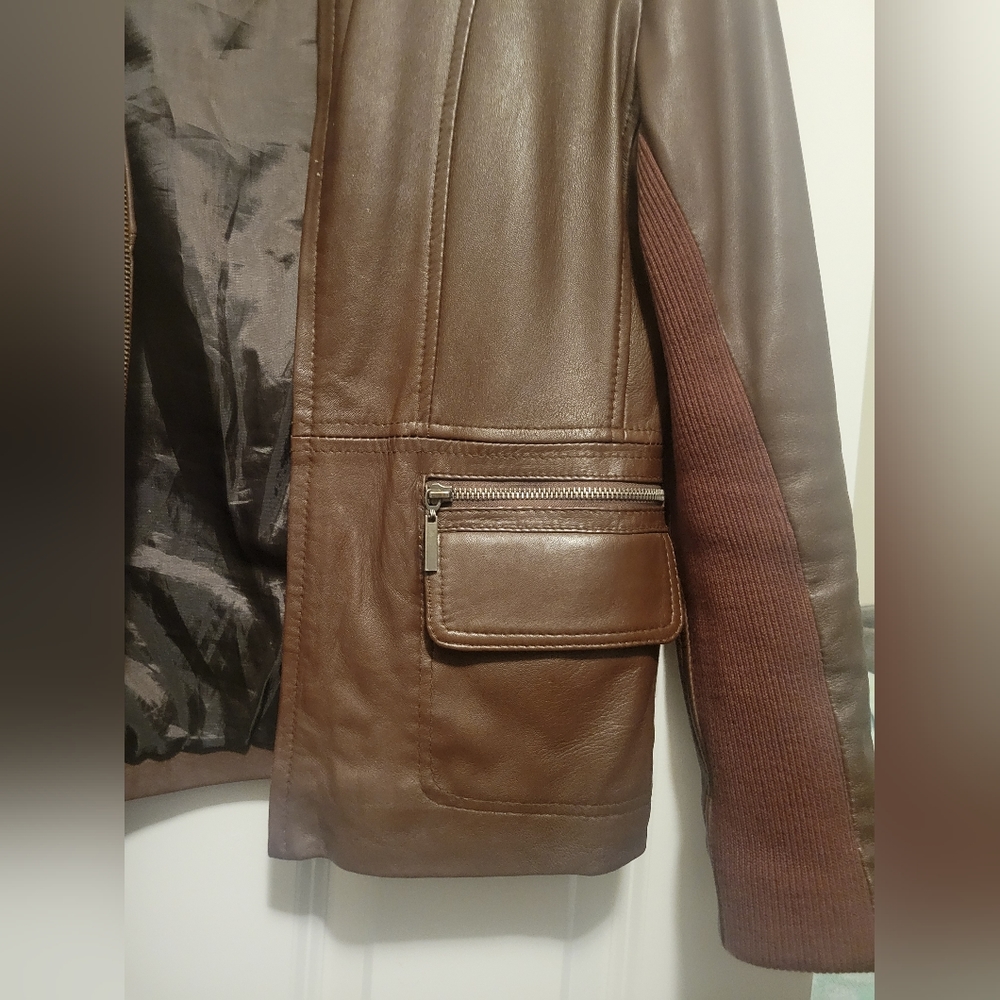 Knoles & Carter Real Leather Jacket Size Small - Gem